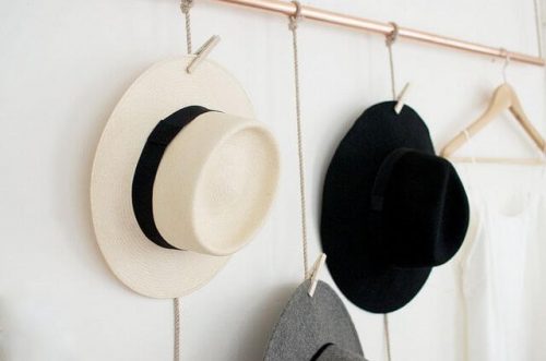 50+ Finest DIY Hat Rack Ideas for Your Hat Organizer