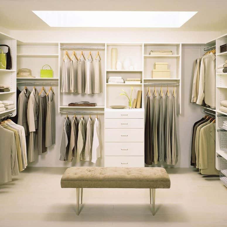 28 Beautiful Walk-In Closet Storage Ideas and Designs