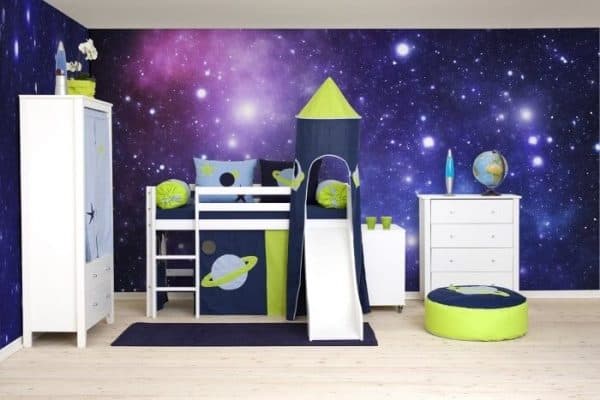 50+ Space Themed Bedroom Ideas for Kids and Adults