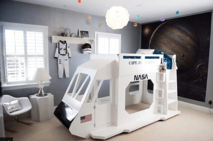 50+ Space Themed Bedroom Ideas for Kids and Adults