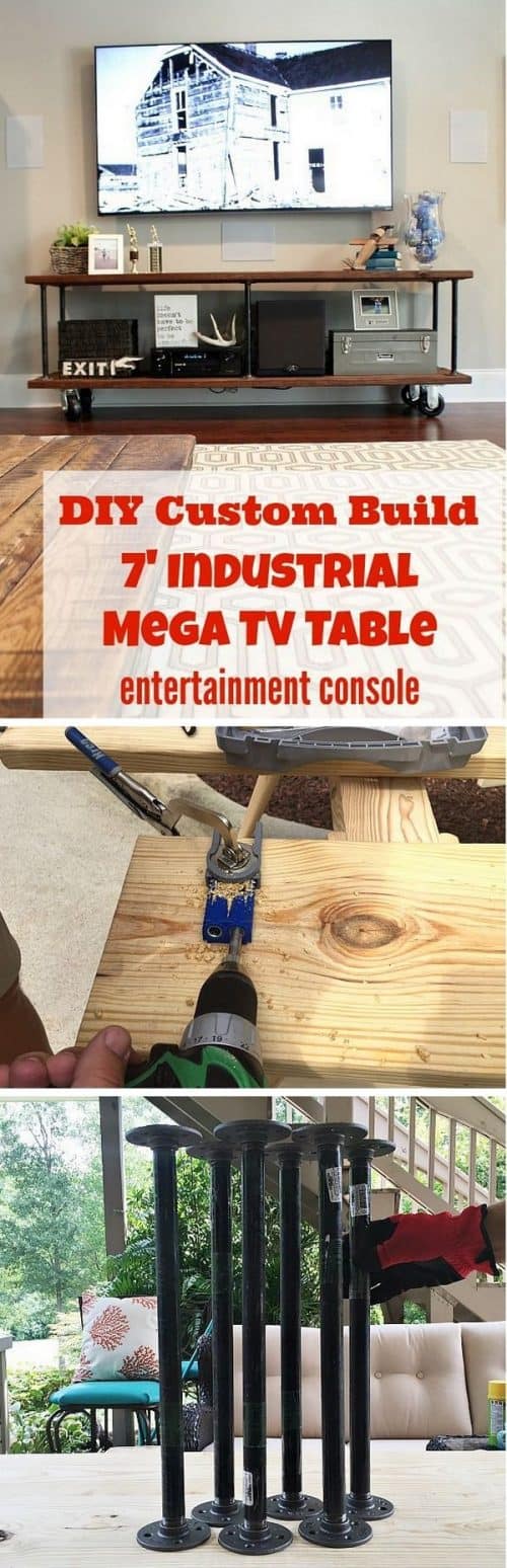 21+ DIY TV Stand Ideas for Your Weekend Home Project