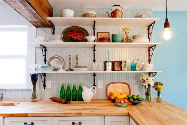 28 Open Shelving Ideas for Better Kitchen Organization