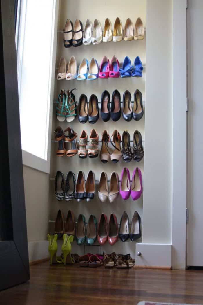 23 Creative DIY Shoe Rack Ideas (With Free Plans!)