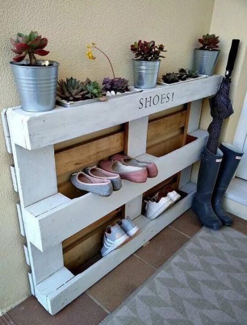 23 Creative DIY Shoe Rack Ideas (With Free Plans!)