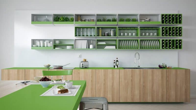 26 Gorgeous Green Kitchen Cabinet Ideas for 2021