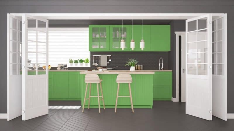 26 Gorgeous Green Kitchen Cabinet Ideas for 2021