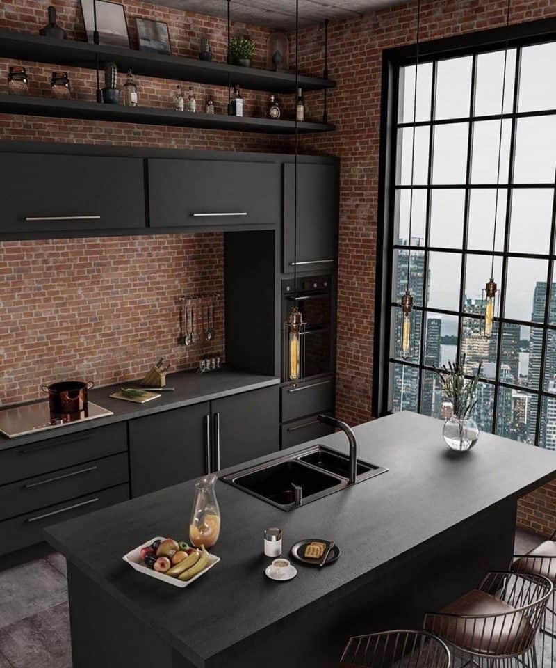 29 Beautiful Black Kitchen Cabinet Ideas to Try in 2021