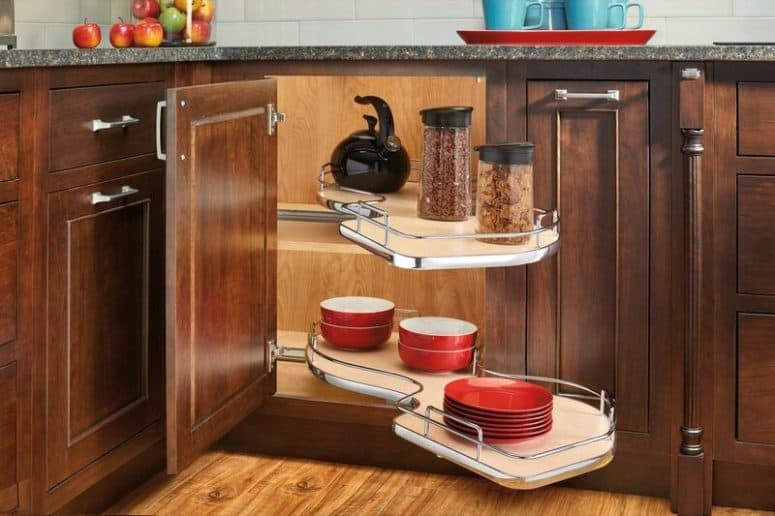 20 Amazing Kitchen Corner Cabinet Ideas