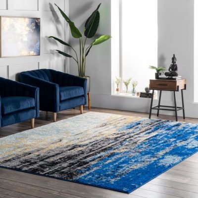 What Color Rug Goes With a Blue Couch - 15 Ideas