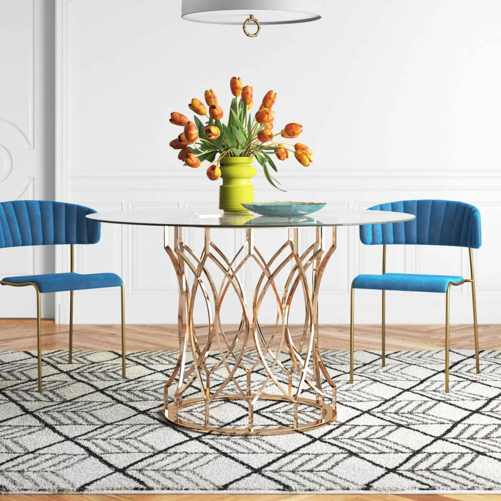 How To Decorate a Round Table - 12 Ideas