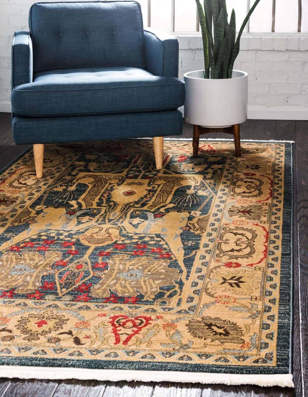 What Color Rug Goes With a Blue Couch - 15 Ideas